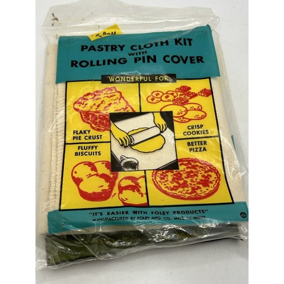 Foley | Kitchen | Vintage Foley Pastry Cloth And Rolling Pin Cover In ...